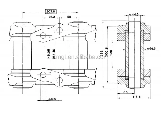 EC210 PC200 49L 용 굴삭기 하부 부품 14530361 트랙 체인 트랙 링크 어셈블리| Alibaba.com