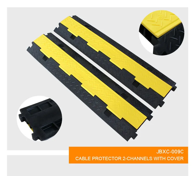 Cable Cover Outdoor Road Safety Yellow And Back Cable Speed Hump 2 ...
