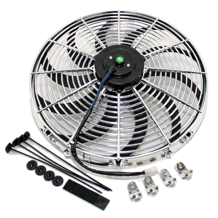16 Inch Chrome Electric Cooling Radiator Fan for Fiat Cars