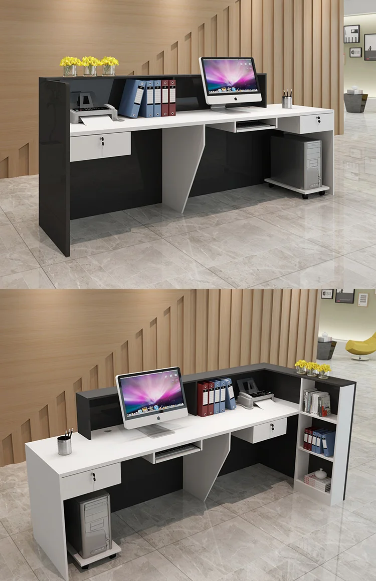 Reception Counter Table Design for Hospital Office Reception