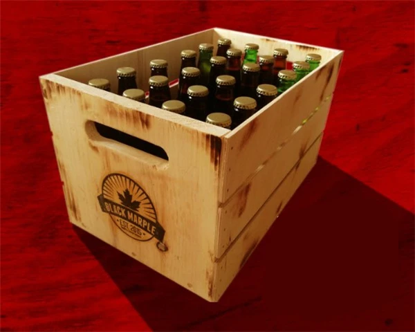 Custom 24 Bottles Wooden Vintage Shipping Beer Crates