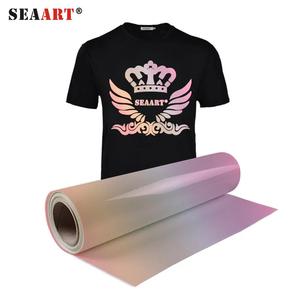 Iridescent Pink Pearl Rainbow Foil Transfer Vinyl - Buy Irridescent ...