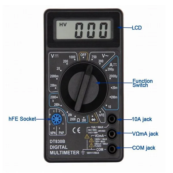 838 Popular Small Multimeter Digital Multimeter - Buy Digital ...