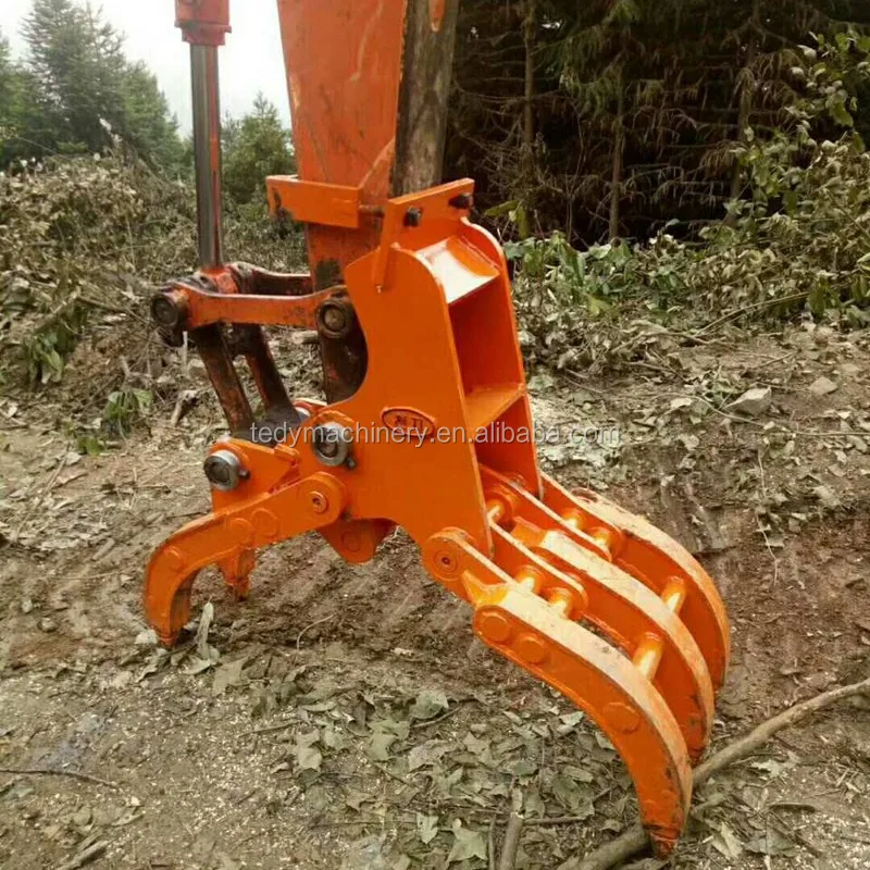 Mechanical Grabber Manual Grapple for Excavator - Hydraulic Thumb ...
