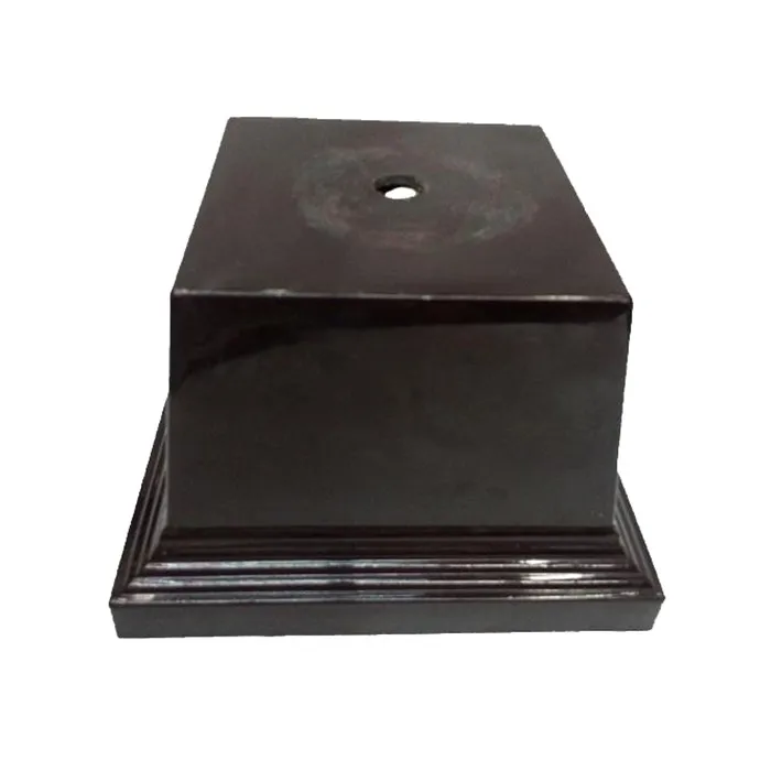 Trapezoid Shaped Plastic Trophy Base - Black Trophy Base for Awards and ...