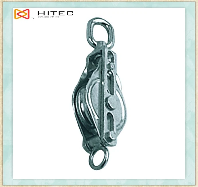 Mrine Hardware Stainless Steel Rope Open Body Block Pulley With Hook ...