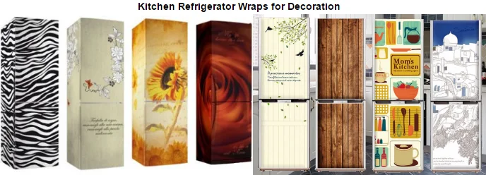 Custom Ice Cream Fridge Vinyl Wrap Sticker - Promotional Gift