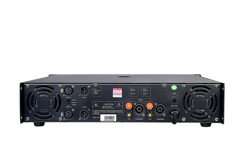 Stereo 2 Channels 2000w High Power Sound Amplifier For Pro Audio System ...