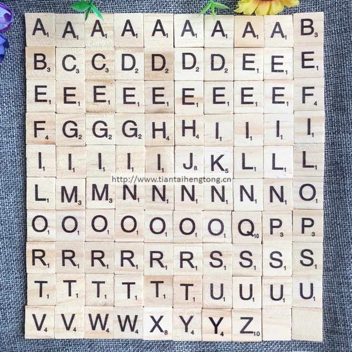 Roseo Color Alphabet Wood Puzzle s Crabble Tile Wooden Alphabet Letter ...