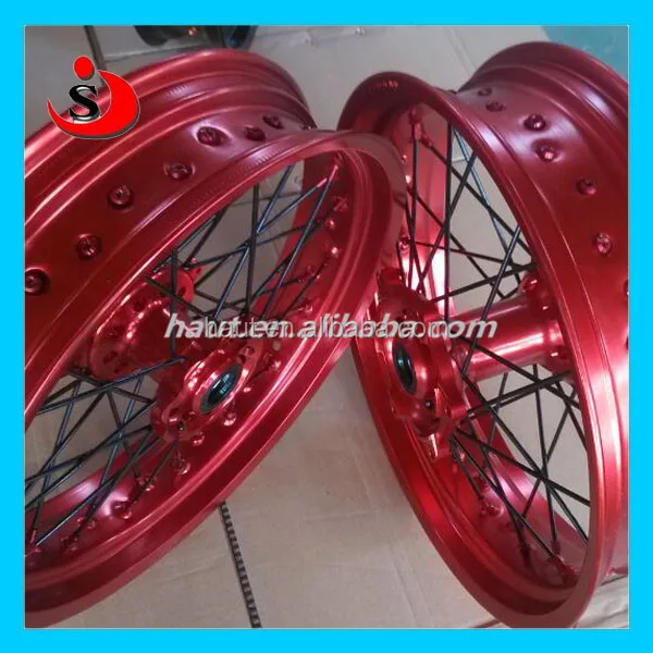 Chrome Rim 19x1.85 Inch Motorcycle Spoke Wheel Assembly For Dirt Bike ...