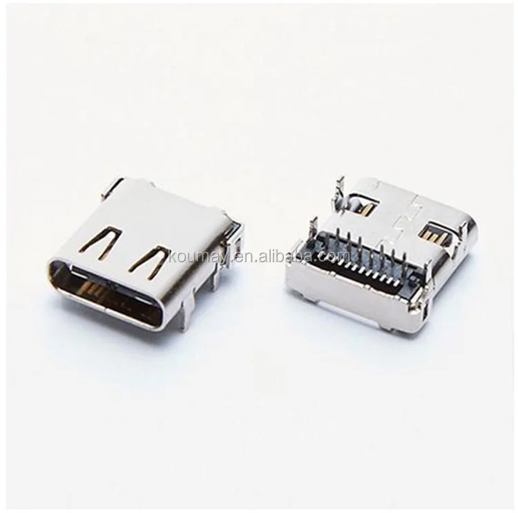 Smt/smd Usb Type C Female Conn 90 Degrees Connectors 12pin - Buy Usb ...