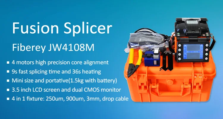 Portable Fully Auto Splice Mini Fiber Optic Splicing Machine Equal To ...