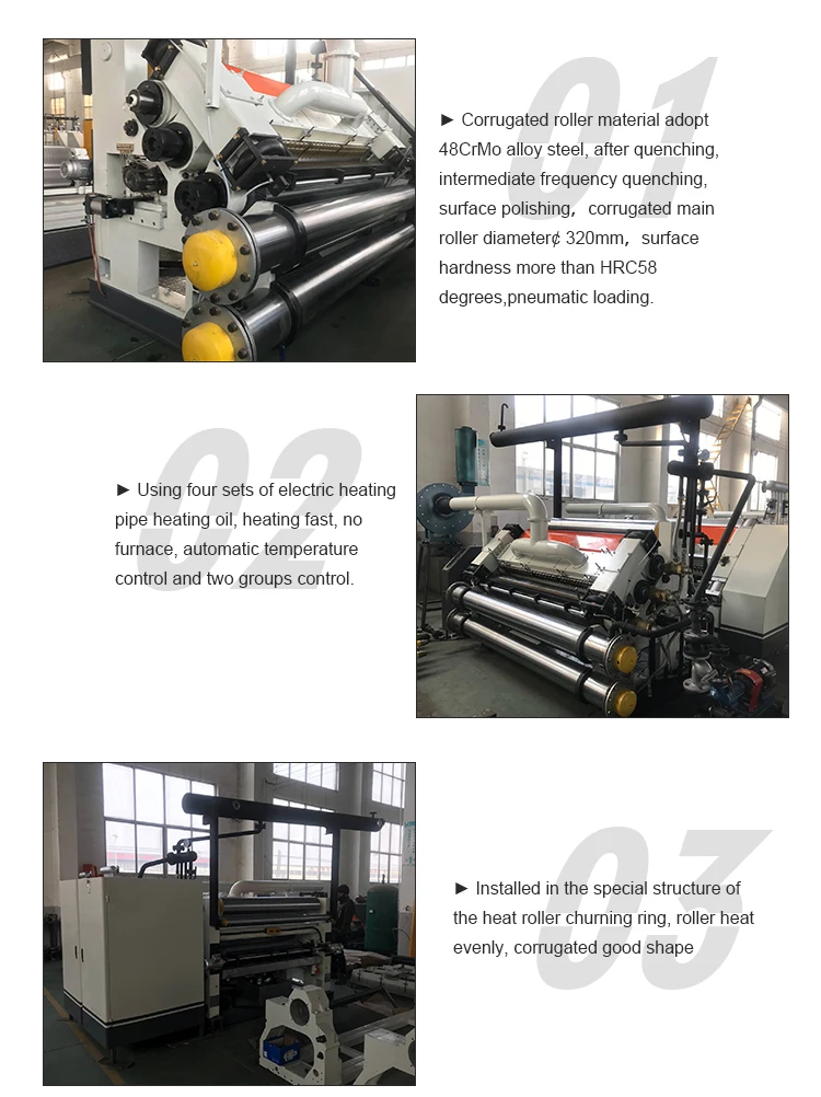 Any Flute Lamination Single Facer Corrugated Cardboard Making Machine ...