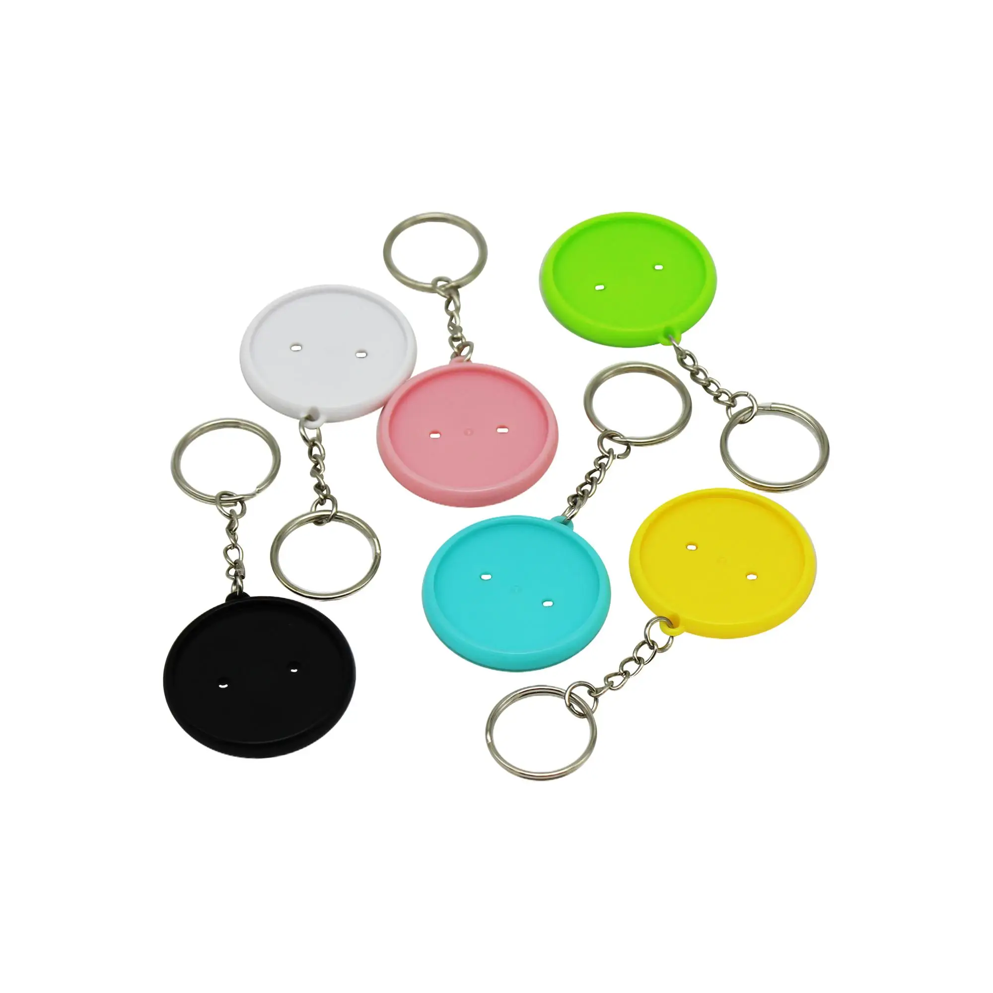 37mm Round Shape Plastic Blank Button Badge Keychain - Buy Blank Button ...