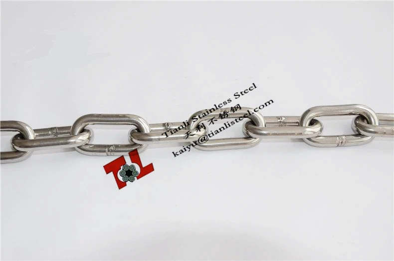 Sus 304 304 Stainless Steel Chain Link 12mm Diameter Din763 Long Link ...