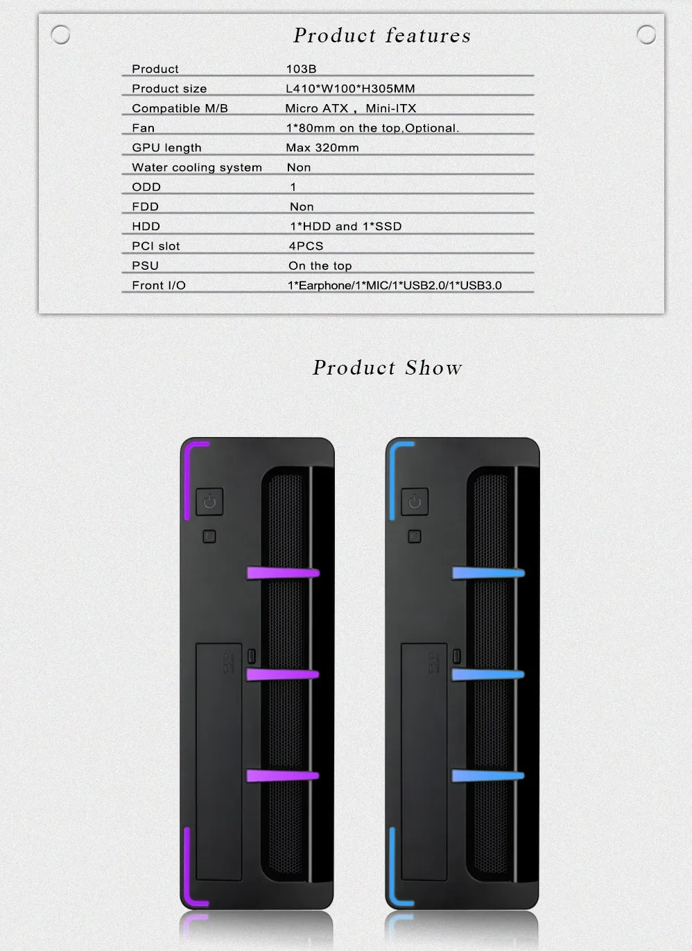 Oem Factory Supply Slim Desktop M-atx,Micro Atx Computer Case - Buy ...