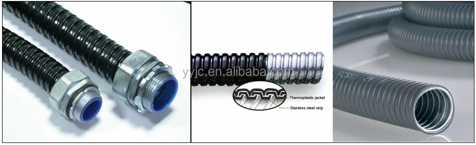 Jsh Type 3/8" ~ 4" Electrical Steel Pvc Coated Gi Flexible Conduit ...