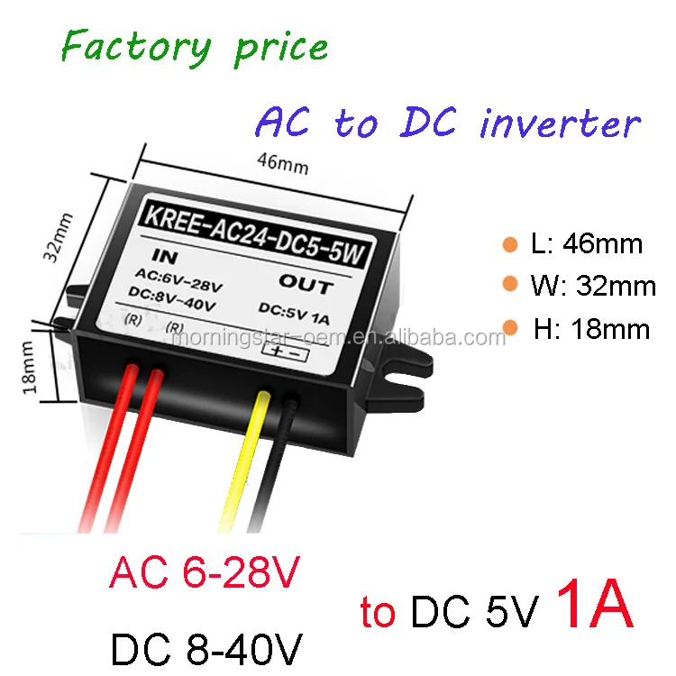 Power Supply Ac Dc Motor 24v Ac To 5v Dc 12v Ac To 5v Dc Converter ...