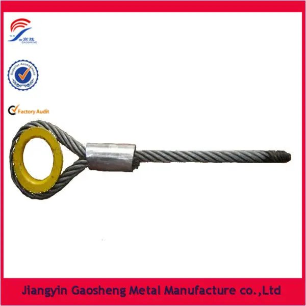 6X36 10mm Steel Wire Rope Sling with Assembly - 1500KG WLL