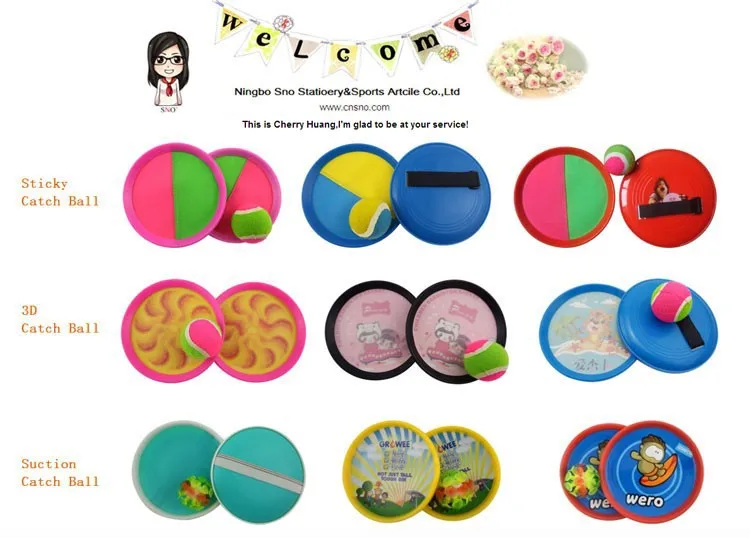 Family Toy Catch Ball Plastic Material With Sticky Catch Ball And Ball ...