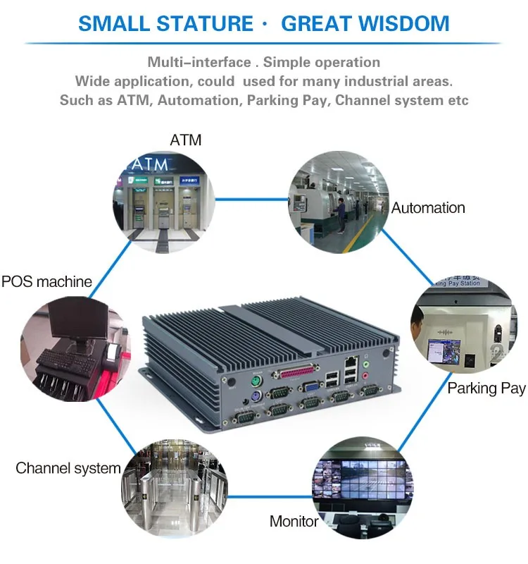 Intel Celeron 1037u Linux Ubuntu Mini Pc With Serial Parallel Port ...