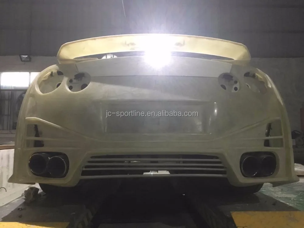 Black Primming Carbon Fiber Gtr Rear Spoiler For Nissa N Gtr-r35 09-15 ...