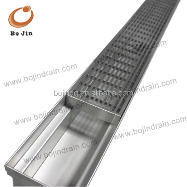 Custom Made Stainless Steel Linear Trench Drain for Hotels