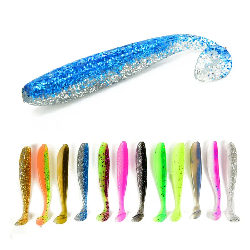 Trout Worm Plastic Bait Free Sample Fishing Lure Top Water Minnow Soft ...