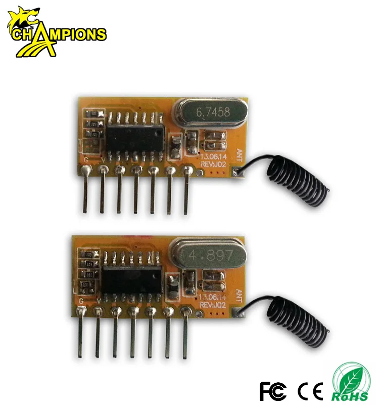 Learning Code 433mhz Rf Wireless Receiver Module with Syn470 Ic AG-RXB12