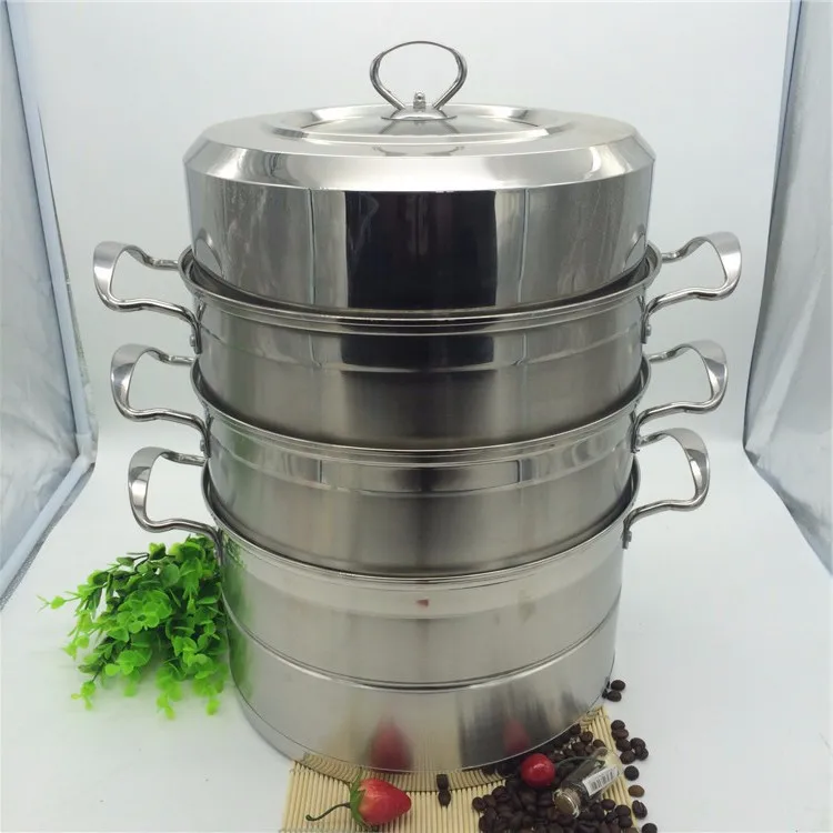 Double Layer Food Steamer Kitchen Pot Factory Supply Stainless Steel ...