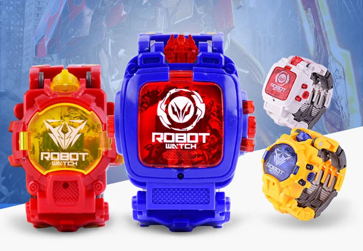 2018 JOMMY Transform Toy Robot Watch for Children - ABS Plastic