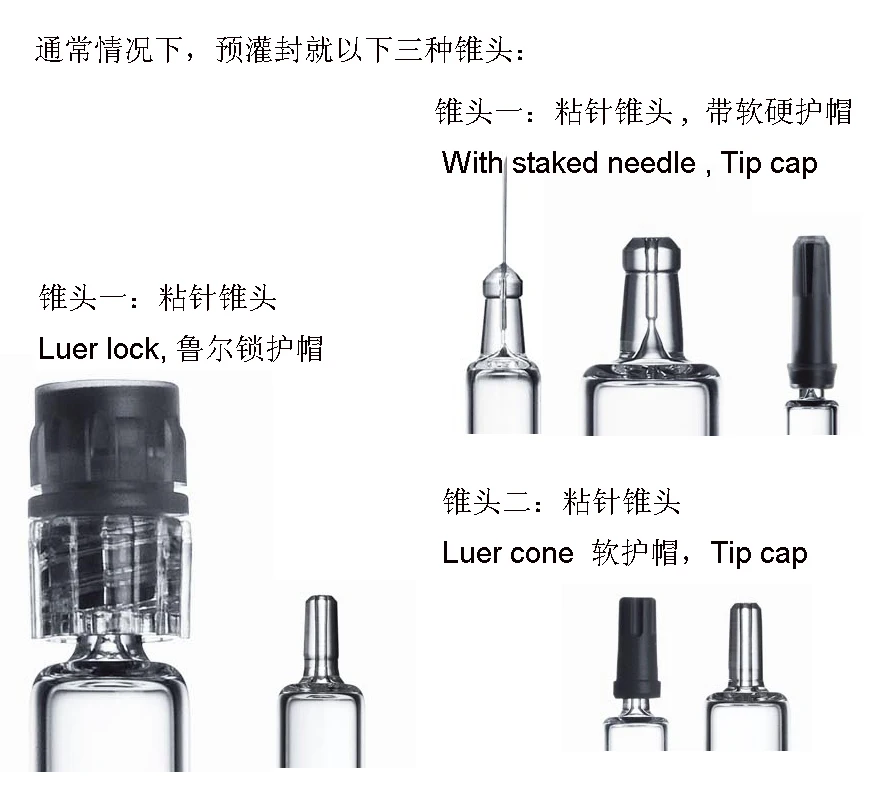 1ml Long/standard Customized Logo Cbd Oil Luer Lock With Tip Cap Glass ...