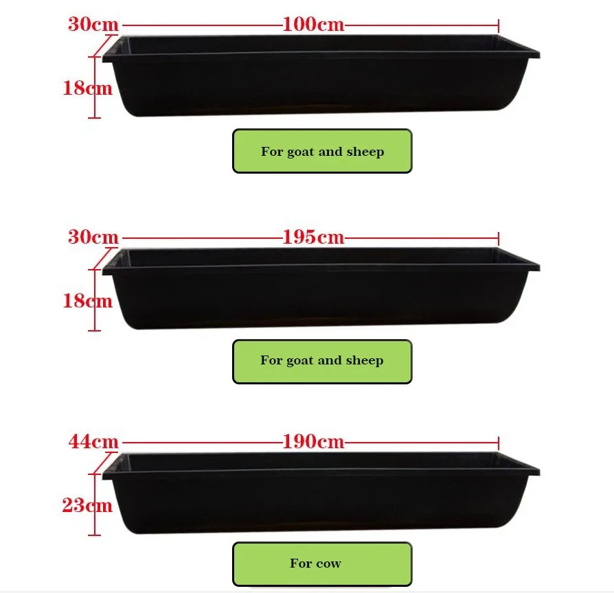 Goat Farm Equipment - Durable Feeding Troughs for Safe Goat Feeding