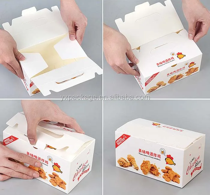 Factory Direct Sales Fried Chicken Paper Packaging Box,Food Paper Box ...