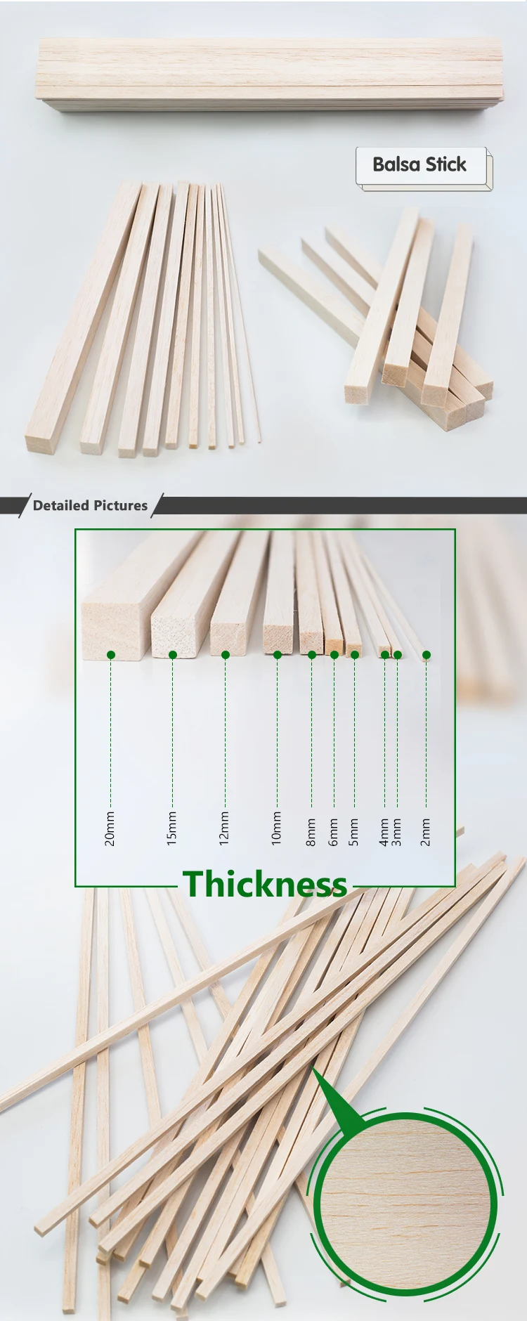 China Factory Balsa Wood 1000mm Hobby Craft Wood Material Model ...