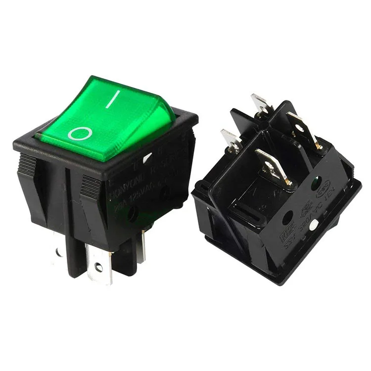 Red Button On/off Double Pole Single Throw Rocker Switch