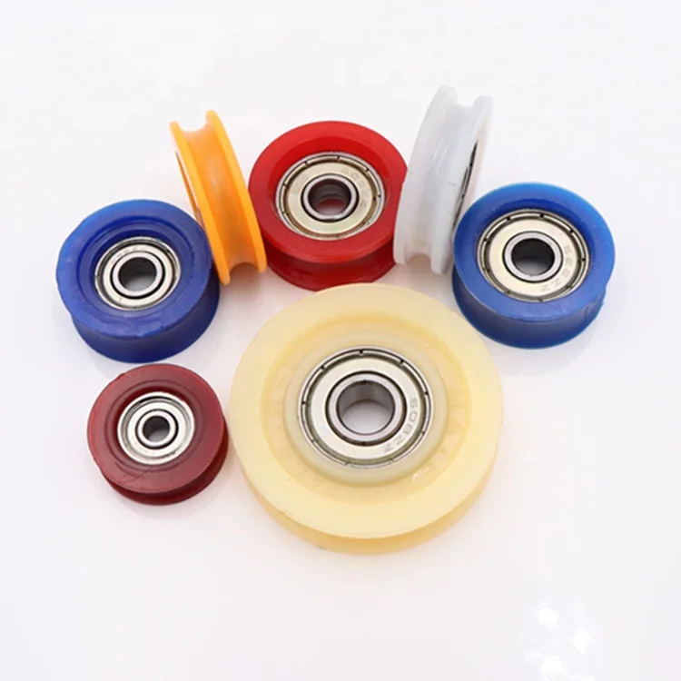 626 V Groove Nylon Roller Pulley Plastic Pulley Wheel For Sliding Door ...