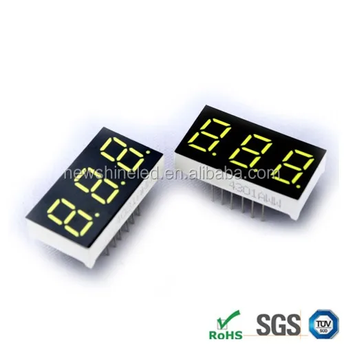 7 Segment Led Display Three 3 Digit Led Digital Display 0.56 Inch Led 7 ...