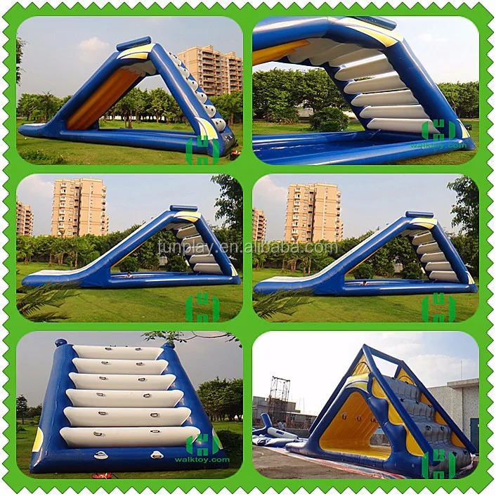 Lake Inflatable Floating Water Slide For Water Park - Buy Water Slide ...