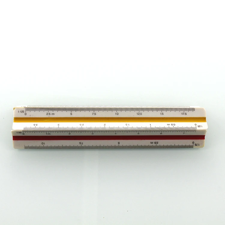 Tr1721 15cm 6 Inches Plastic Triangular Scale Ruler 1:10 1:20 1:25 1:50 ...