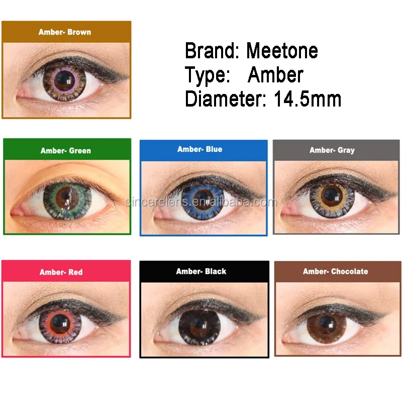 Meetone-amber Wholesale Cheap Price Beauty Eye Color Contacts 4 Tone ...