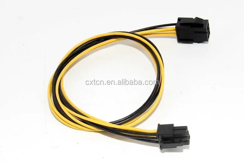 6 Pin Pcie Cable Pcie 6pin Male To Female Extension Power Cable 18awg ...