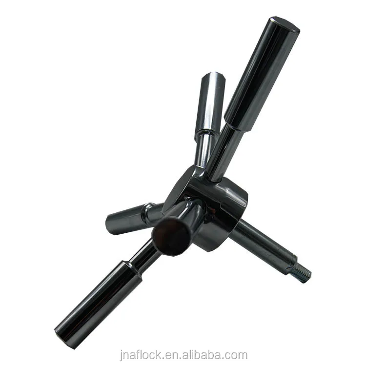 Jn 717 Heavy Duty 5 Spoke Satin Chrome Safe Handle For Safe And Vault ...