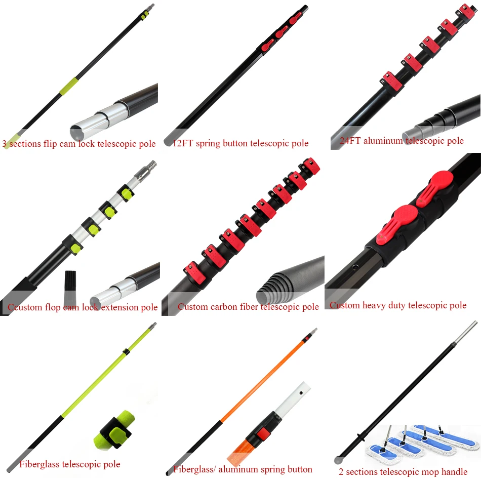 Aluminum Cam Lock Telescopic Pole - Versatile & Durable