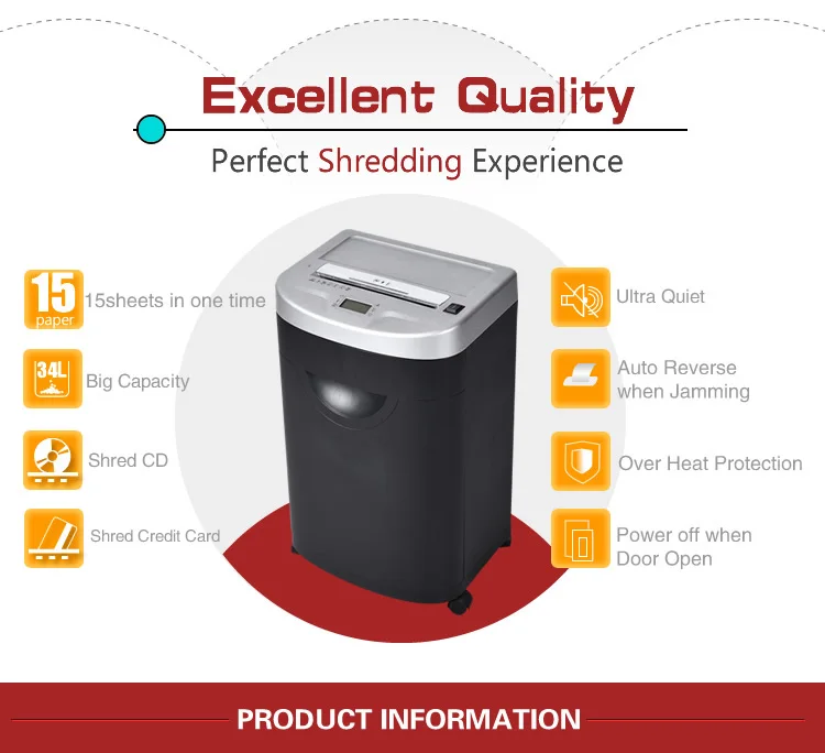 JINPEX JP-830C Micro Cut Shredder for Paper, CDs & Credit Cards - Safe ...