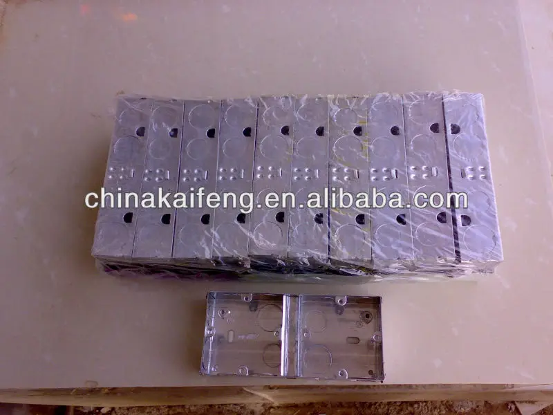 3x3 3x6 steel GI box with knockout holes| Alibaba.com