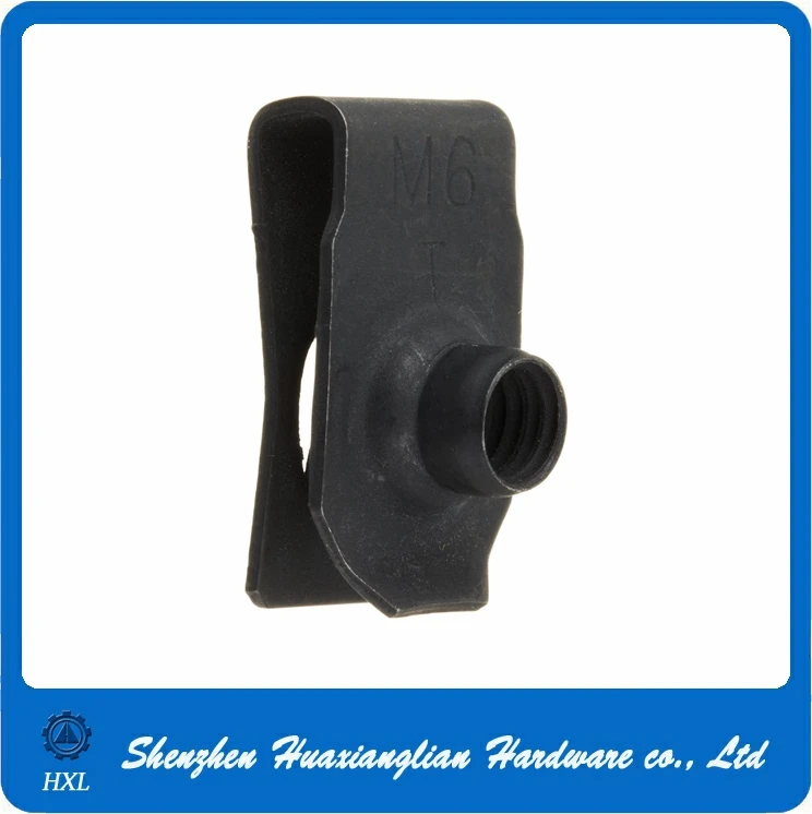 China Fasteners Suppliers - Black Steel U Type Speed Clip Nuts