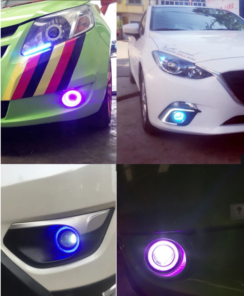 Hot Sell Automotive Led Angel Eye Fog Lamp 30w 1200lm Drl Fog Light ...