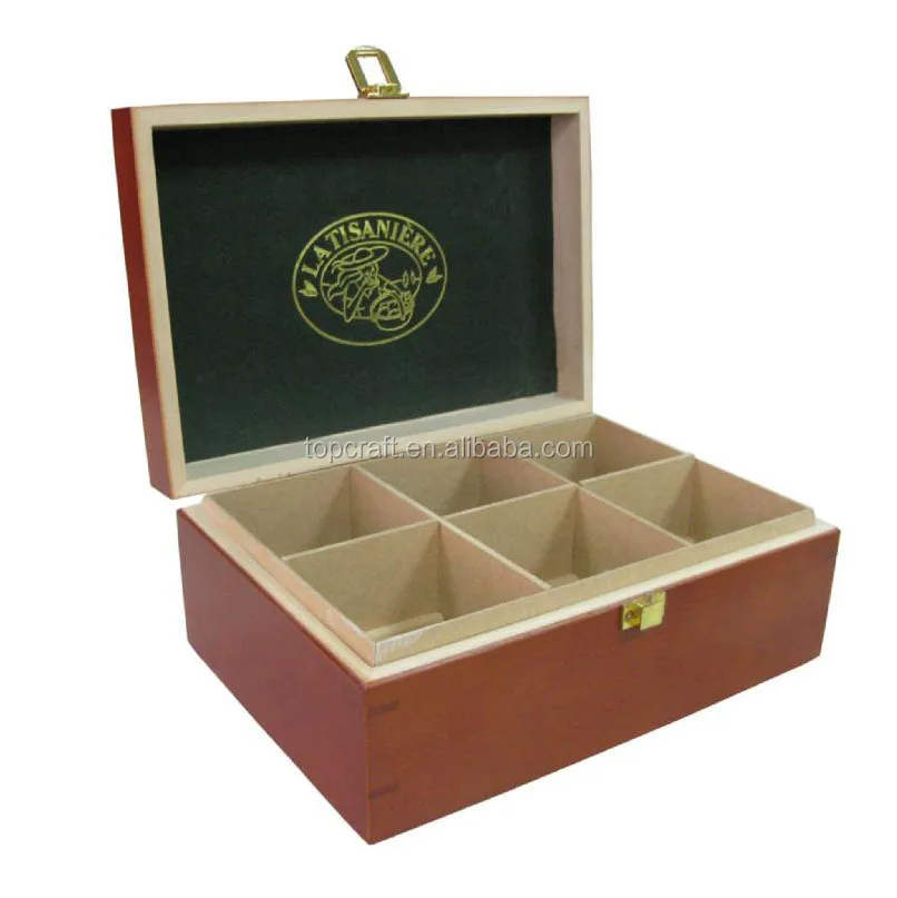 Large Mahogany Finish Fancy Tea Bag Storage Box - Buy Tea Bag Storage ...