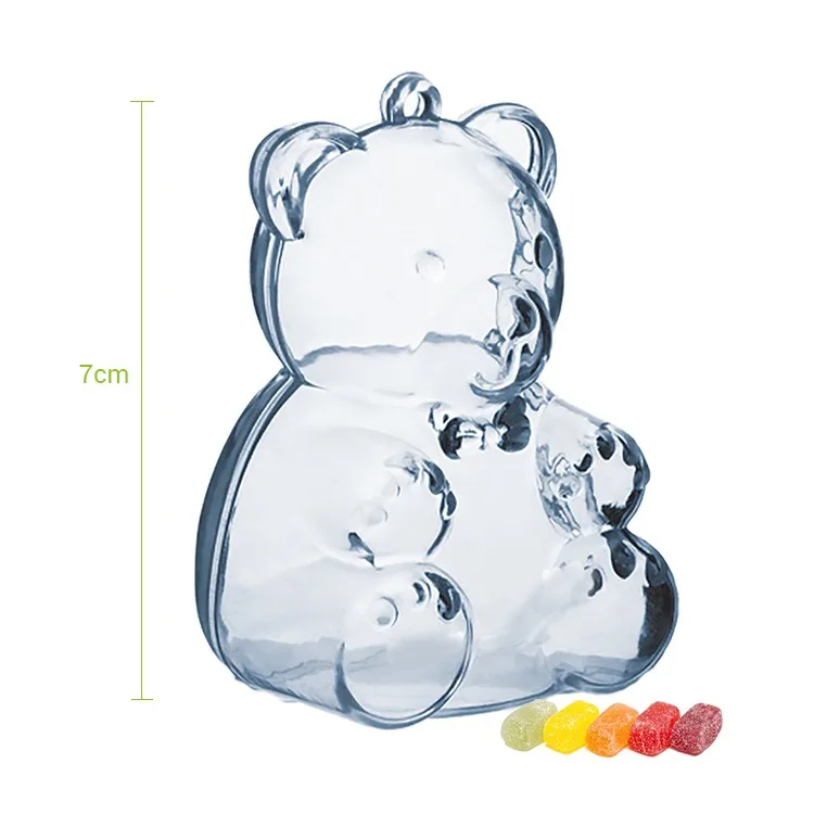 Bear Shape Plastic Ps Clear Transparent Packaging Candy Gift Box - Buy ...